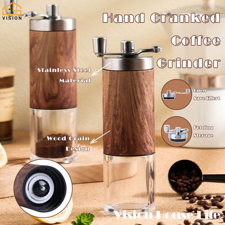 Vision Portable Manual Coffee Grinder Adjustable Ceramic Burr Coffee ...