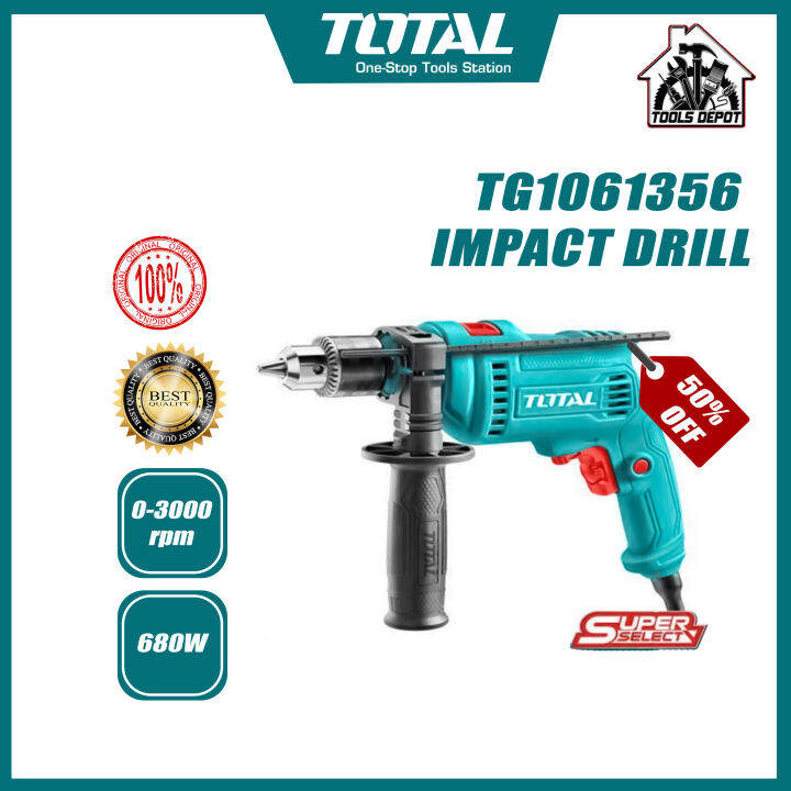 TOTAL IMPACT DRILL 680W | Lazada PH