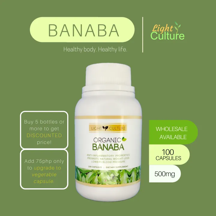 Banaba Capsule (100caps/500mg) Herbal Supplement | Lazada PH