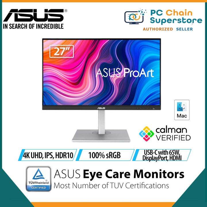 ASUS ProArt Display PA279CV Professional Monitor - 27-inch, IPS, 4K UHD ...