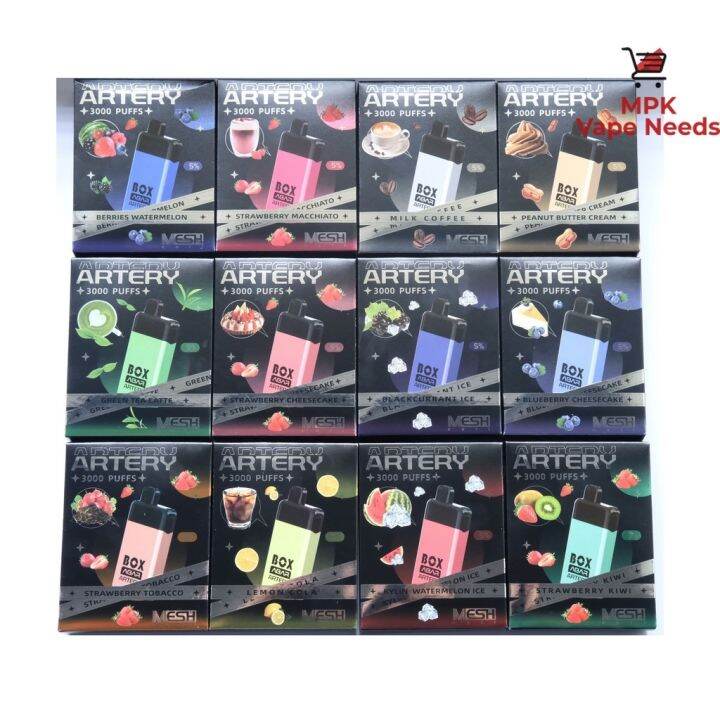 Artery Abar Box 3000 Puffs Rechargeable Disposable Pod Vape | Lazada PH
