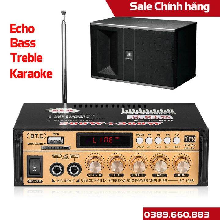 Ampli Mini Loa Amly Bluetooth KAW 600W Cao Cấp Loại Tốt Amply Hát ...