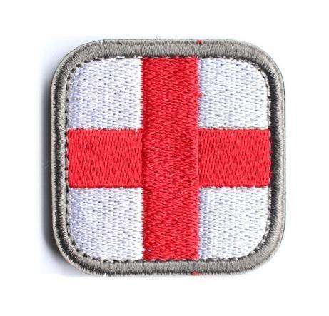 MEDIC FIRST AID CROSS VELCRO PATCH - WHITE AND RED TYPE | Lazada PH