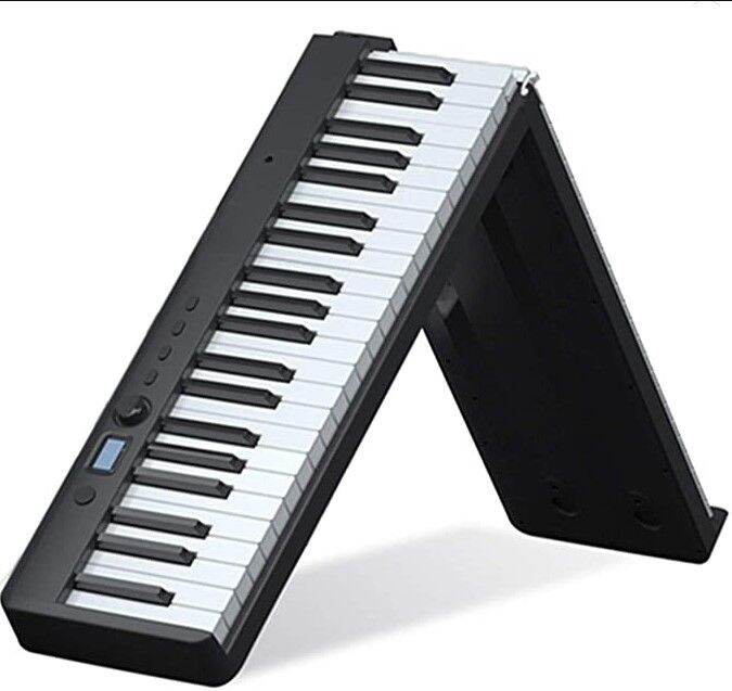 BX-20 88-Key Portable Folding Electric Piano Keyboard with Rechargeable ...