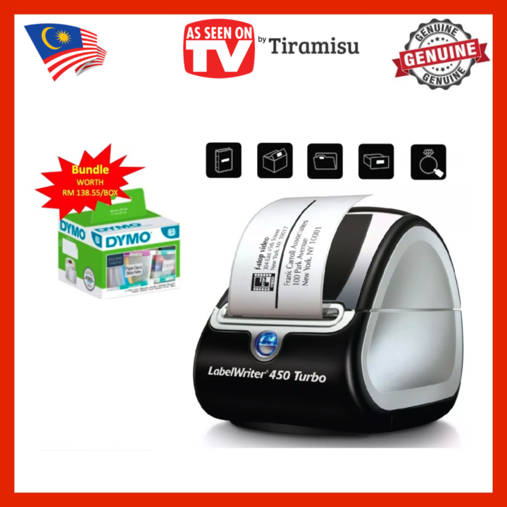 (FREE DYMO LABEL) Tiramisu Original Dymo LabelWriter 450 Turbo Label ...