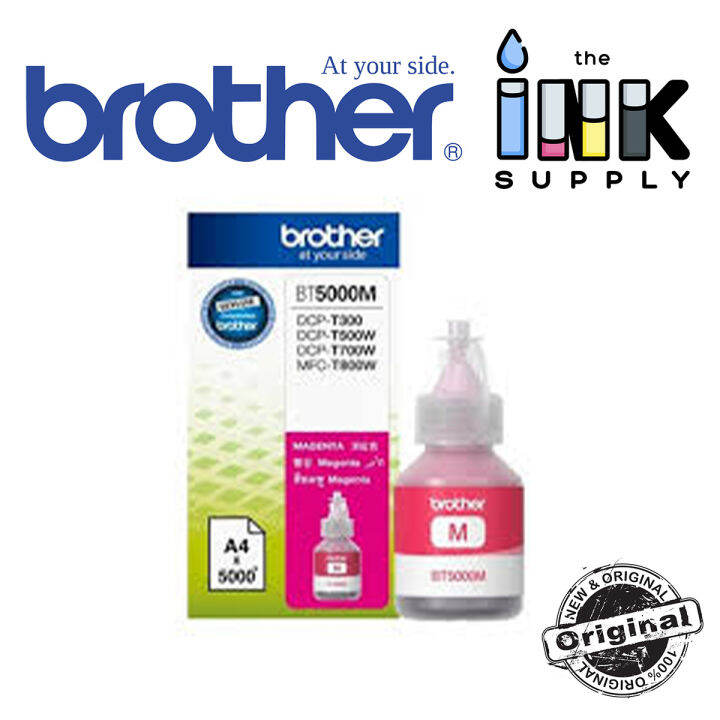 Brother BT5000 Magenta Ink for DCP-T300 / T500W / T700W / MFC-T800W The ...