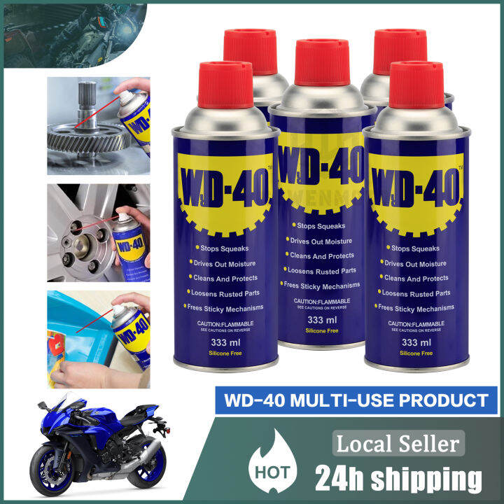 5 Bottle 333ML WD-40 Rust Remover Oil WD-40 Multi-Use Oil Multi-Purpose Lubricants Penetrating ...