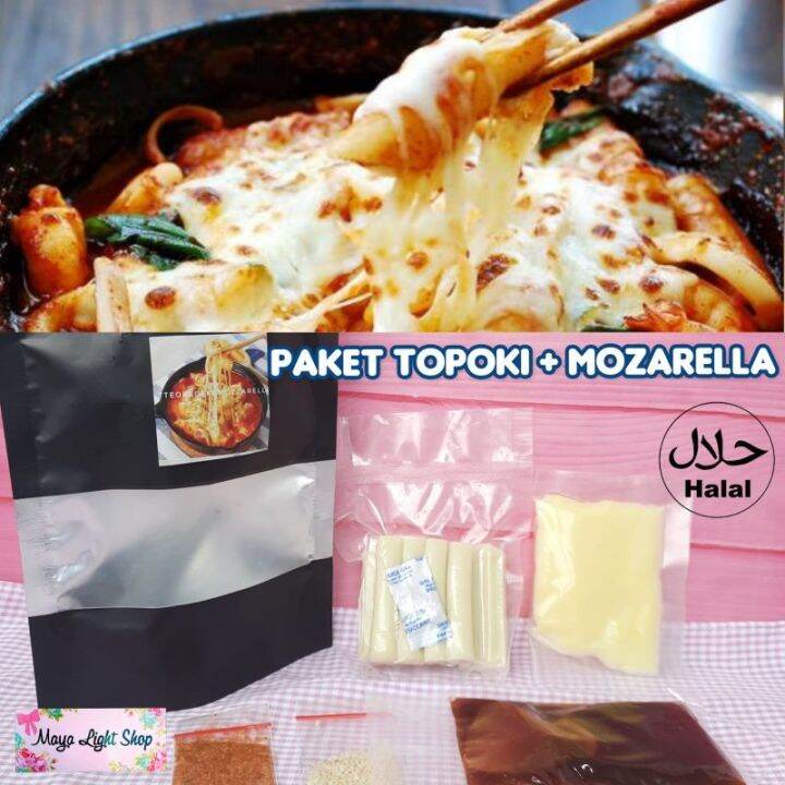 paket topoki + mozarella tteokbokki topokki toppoki korean snack ...