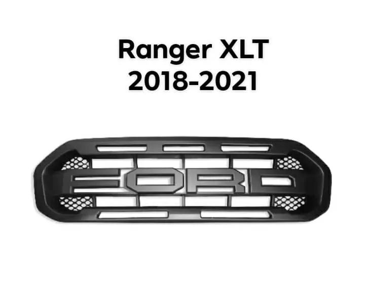Ford Ranger XLT 2018-2021 Raptor Type Grill with Black Ford Logo ...