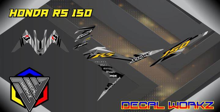 HONDA RS 150 DECAL STICKER, SONIC l GREY | Lazada PH