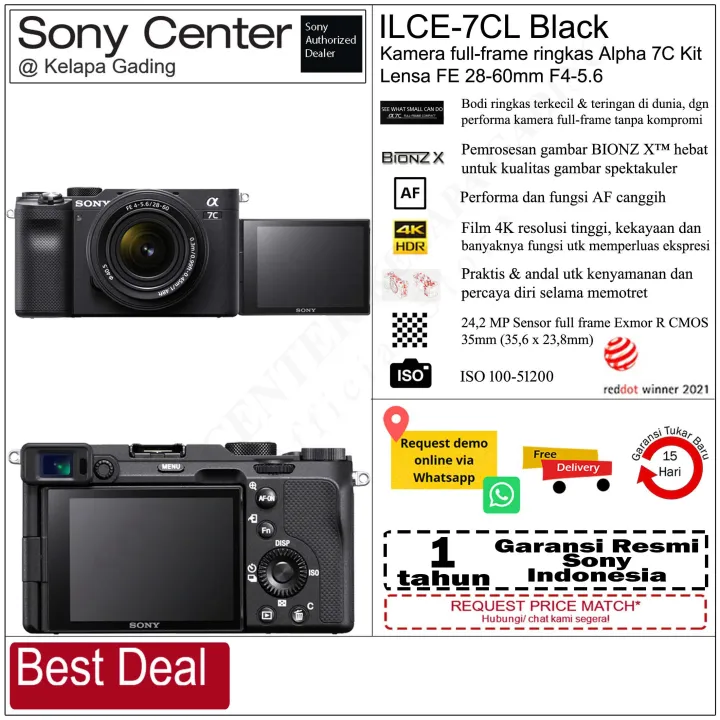 SONY A7C / Sony Alpha 7C / Alpha A7C / Kamera full-frame Alpha 7C ...
