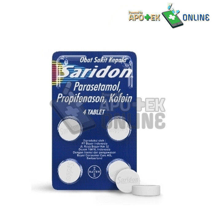SARIDON STRIP 4 TABLET/ PUSING DEMAM | Lazada Indonesia