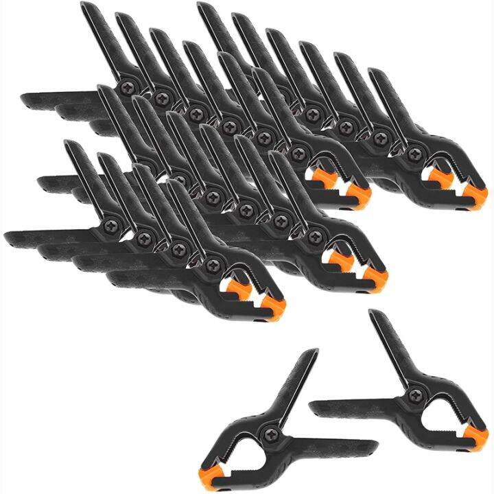 24X Spring Clamps, Plastic Glue Clamps for Universal Use in the Home ...