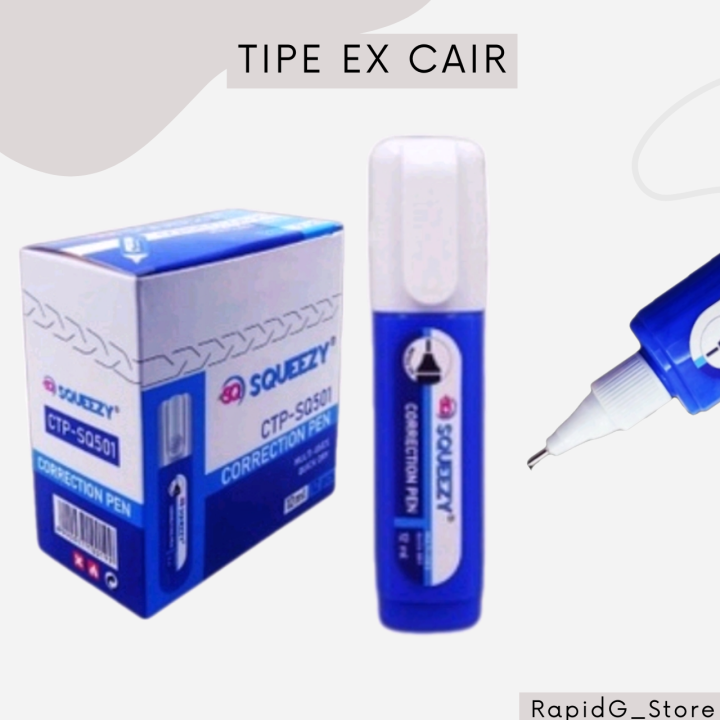 Tipe Ex Cair Correction Tape Pen Model Pulpen CTP SQ-501 | Lazada Indonesia