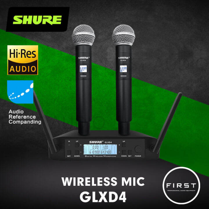 Authentic SHURE GLXD4 wireless microphone UHF dual floating mic SM58 The mic is strong and ...