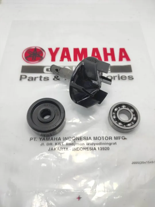 Kipas seal bearing set Waterpump pompa radiator yamaha R15 R25 MT25 MT15 kode part 1WD original ...