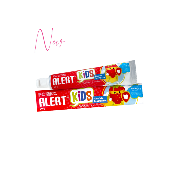 Personal Collection Alert Kids Strawberry with Vitamin C Fluoride ...