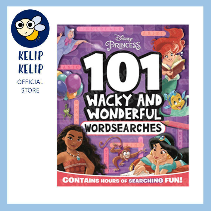 Disney Princess Word Search Activity Book For Kids with 101 Wacky Word ...