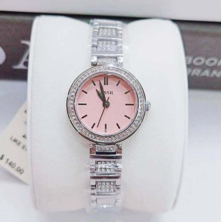ของแท้!! Fossil Karli Mini Three-Hand Stainless Steel Watch🔅🔅 | Lazada ...