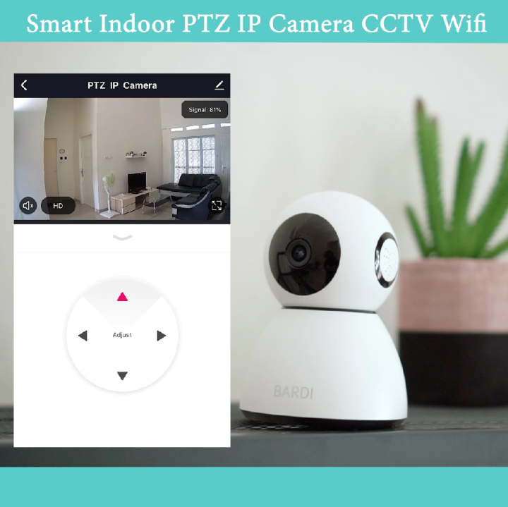 BARDI Smart Indoor PTZ IP Camera CCTV Wi-Fi IoT Home Automation ...