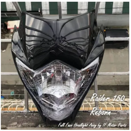 [Headlight] Suzuki Raider 150 Reborn Headlight Full face Assy Set by IF ...