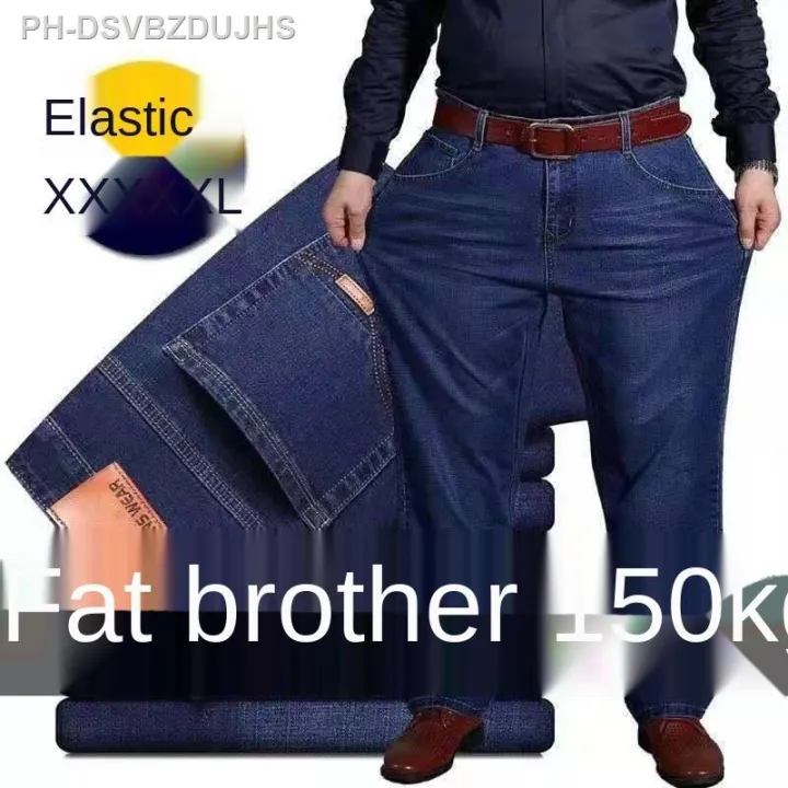 28-48 150kg extra large jeans men plus fat plus size casual fat loose ...