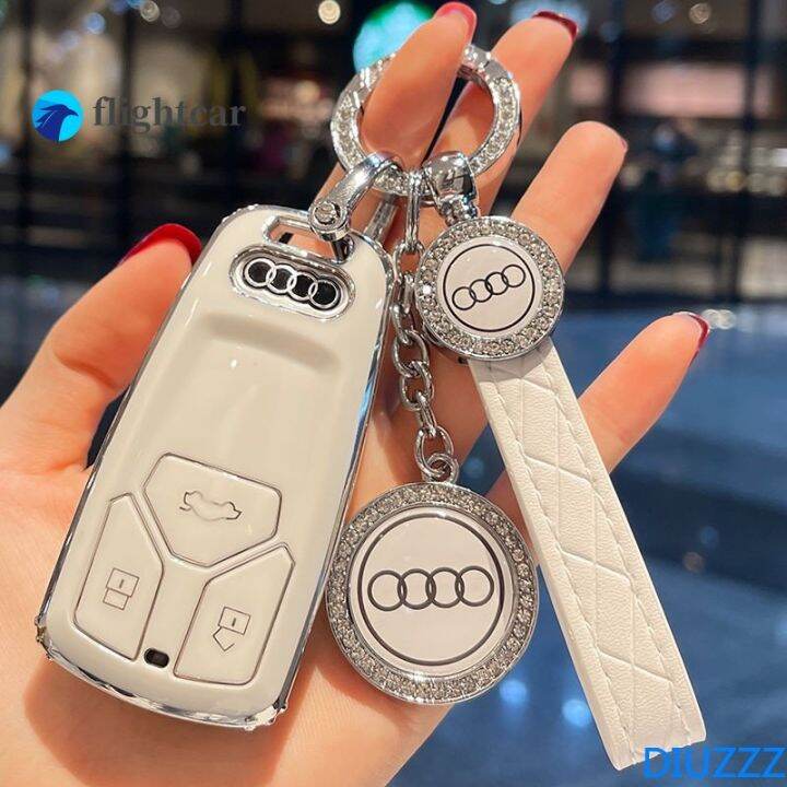พวงกุญแจรถยนต์บินได้สำหรับรถออดี้ A6 A1 A3 A7 A5สปอร์ตแบ็ค C7 C5 A4 B9 R8 Tt Mk2 C6 8P Q7 Q8 A8L ...