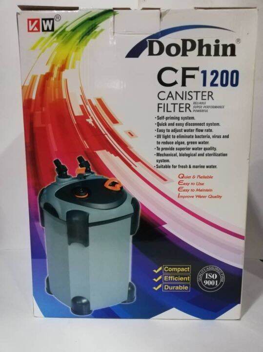 Dophin CF1200 UV Light Canister Filter 1200 L/H for Aquarium Fish ...