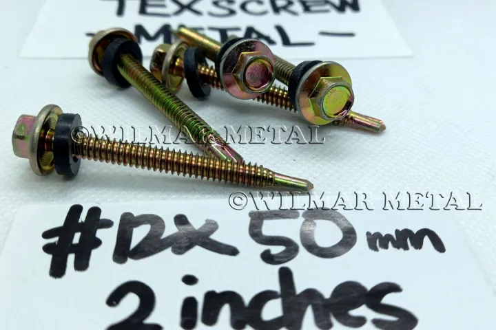 100 PCS TEXSCREW #12 X 50 ( 2 INCHES) FOR METAL | Lazada PH