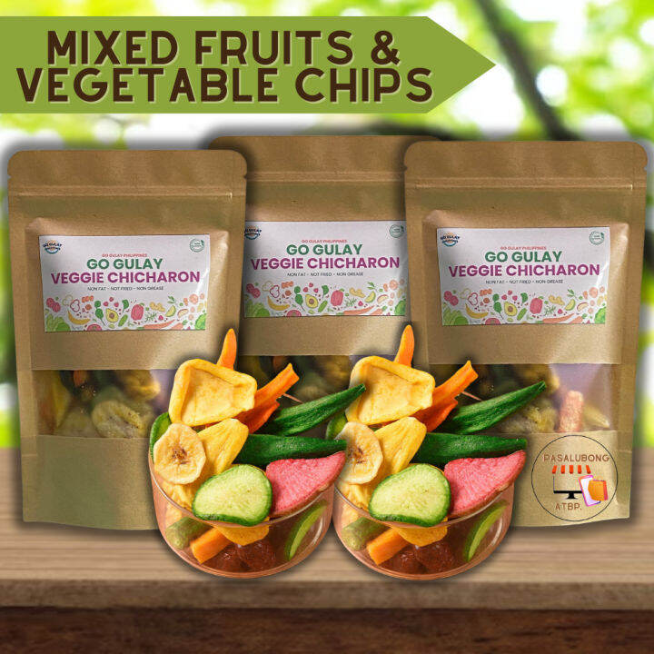Dried & Crispy Mixed Fruit and Vegetable Chips Assorted Healthy Snack ...