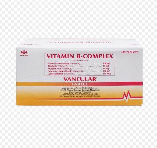 Vaneular Vitamin B Complex 100 Tablets | Lazada PH
