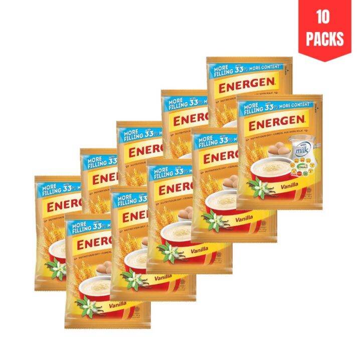 Energen Vanilla Mini Bag 40g Pack of 10 Sachets | Lazada PH
