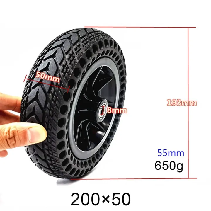 8 Inch Scooter Solid Tire 8X2 200X50 Whole Wheel With Plastic Hub ...