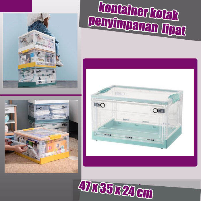 Container Box Kotak Penyimpanan Lipat MEDIUM Serbaguna Multifungsi ...