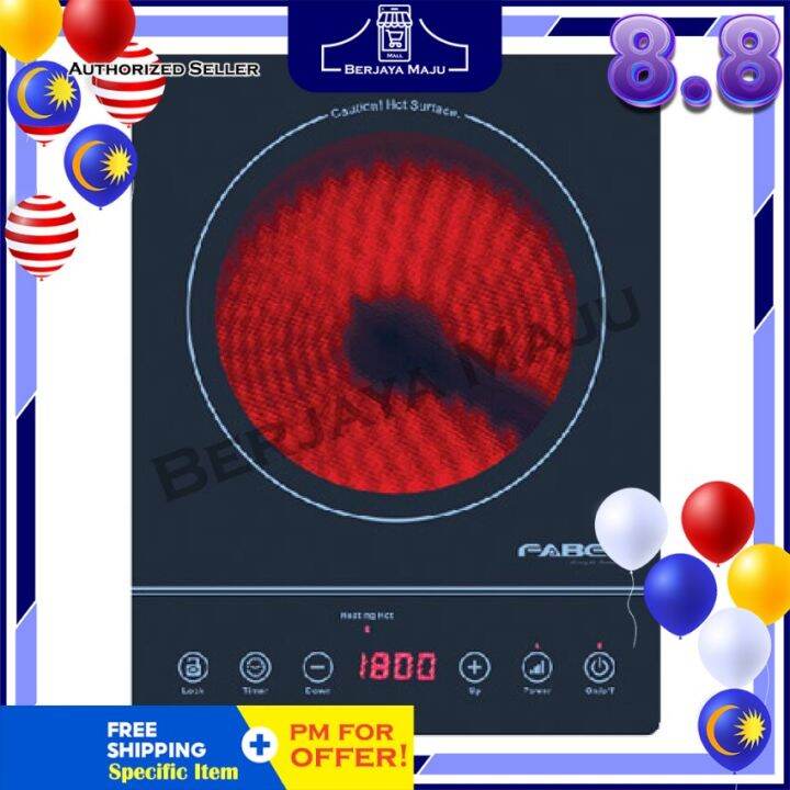 Faber 1 Burner 1800W Portable Ceramic Cooker Hob FCC FORNELLO 2000 | Lazada