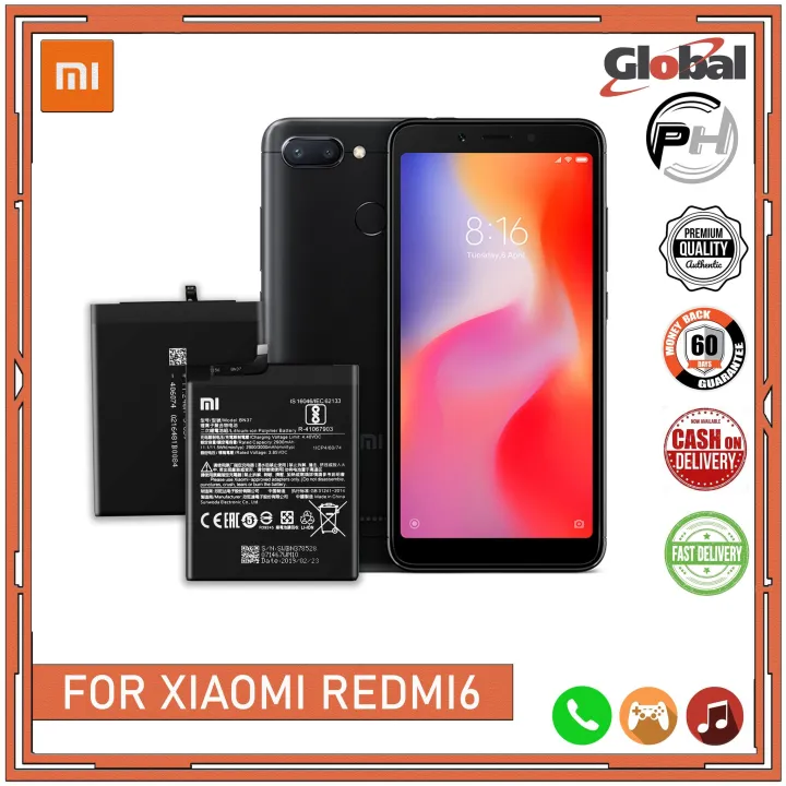 For XIAOMI Redmi 6 | Battery Model: BN37 Original Capacity High Quality ...