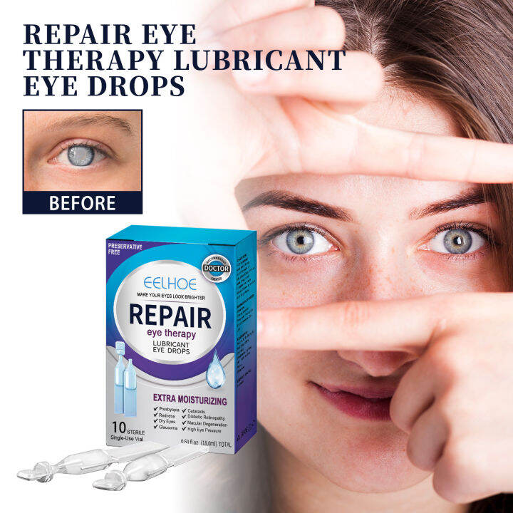 10pcs/box Ultra Eye Therapy Drops Eye Care Spray Relieves Dry Eyes ...