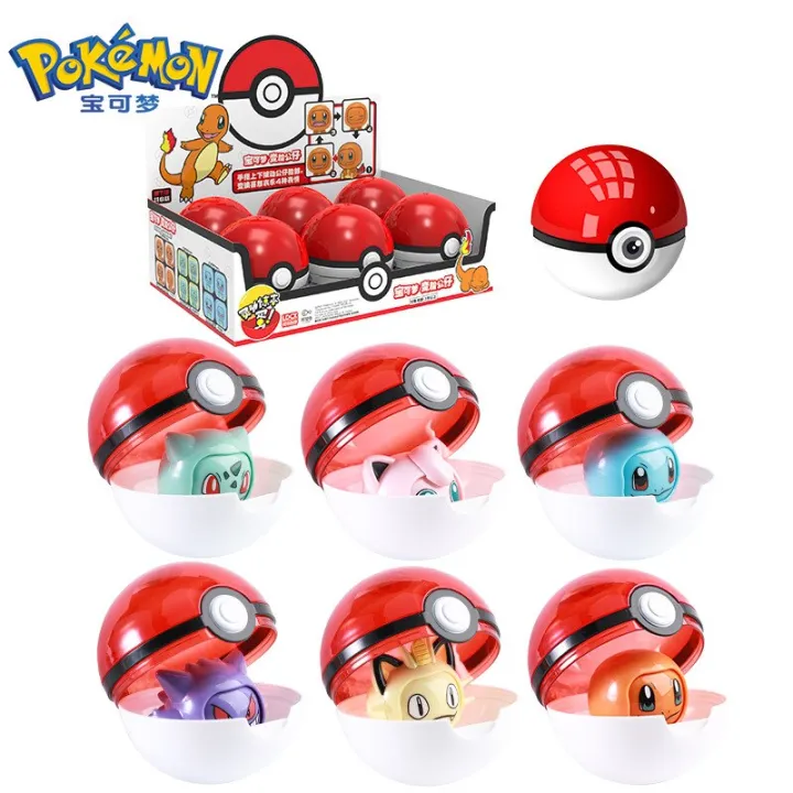 Pokemon Figures Toys Face-changing Doll Pikachu Poke Ball Pocket ...