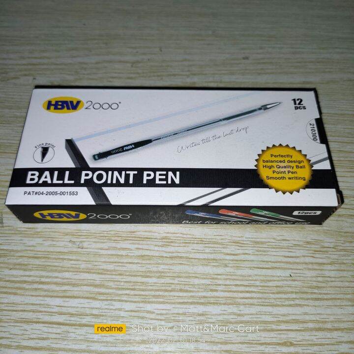 HBW 2000 pen BLACK Genuine 12pcs in 1 box | Lazada PH