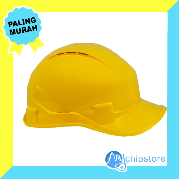 Helm Kerja Proyek Safety NSA Vented + Inner Fastrac (Putar) Kuning ...