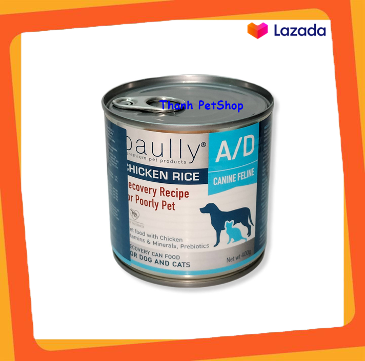 Paully A/D อาหารเปียก สำหรับสัตว์ป่วย บำรุงและฟื้นฟูร่างกาย 400 g. | Lazada.co.th