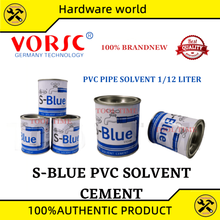 S-BLUE PVC PIPE CEMENT SOLVENT/SOLVENT CEMENT 1/12 LITER | Lazada PH