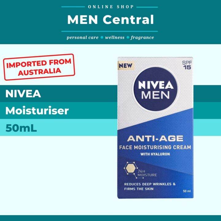 Nivea Men Anti Age Face Moisturiser With Hyaluron 50ml Lazada Ph
