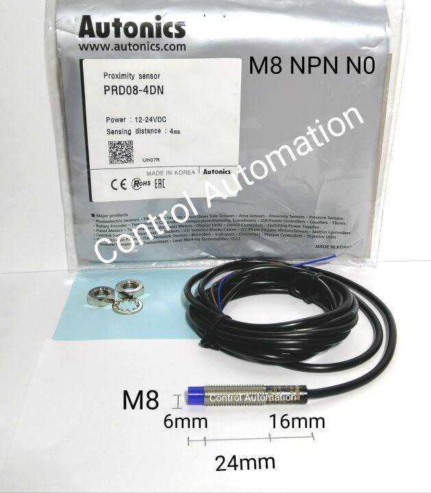 PRD08-4DN Autonics Proximity Sensor M8 NPN NO, Sensing Distance 4mm ...
