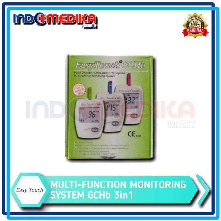 Easy Touch GCHB 3in1 EasyTouch GCHB Alat cek Hemoglobin Cek Gula Cek ...