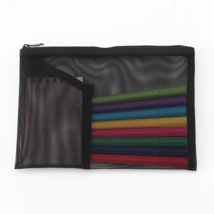 MUJI Nylon Mesh Pouch With Pocket | Lazada