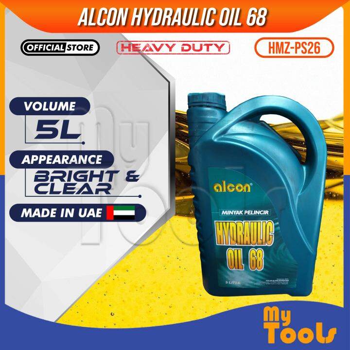 Mytools Alcon 5 Litre Hydraulic Oil 68 5L (Made in UAE) For Compressor ...