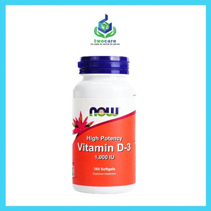 Now Foods High Potency Vitamin D-3 1000 IU 360 Softgels Vitamin D3 | Lazada Indonesia