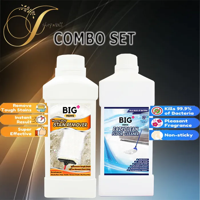 BIG+ Floor Cleaning (Bundle Set) Toilet Floor Cleaner Tile Cement Stain ...