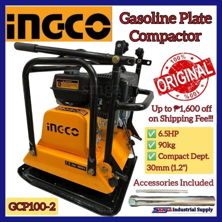 INGCO Gasoline Plate Compactor 4.8KW 6.5HP GCP100-2 (Free Shipping ...